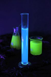 Halloween Cocktails That Glow In The Dark with a Black-light